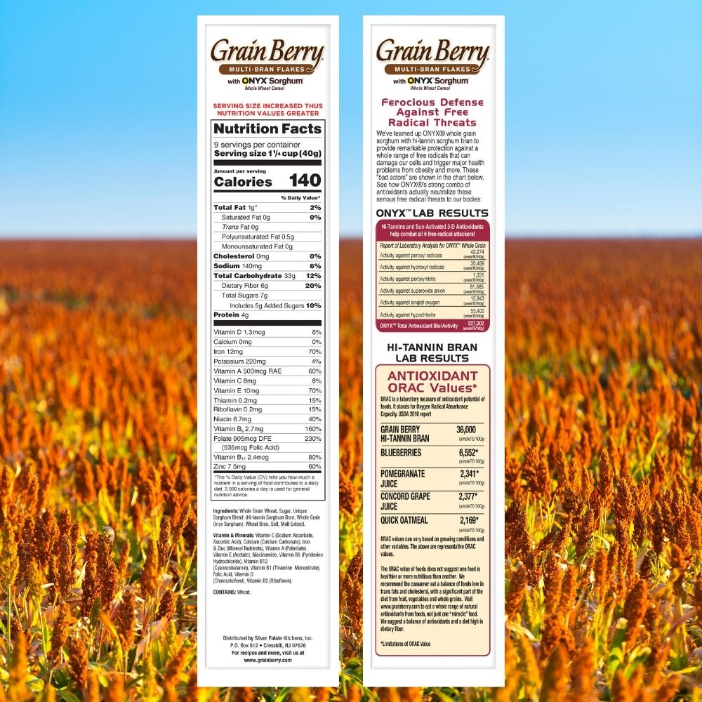 Grain Berry® Multi-Bran Flakes with ONYX Sorghum – grain-berry
