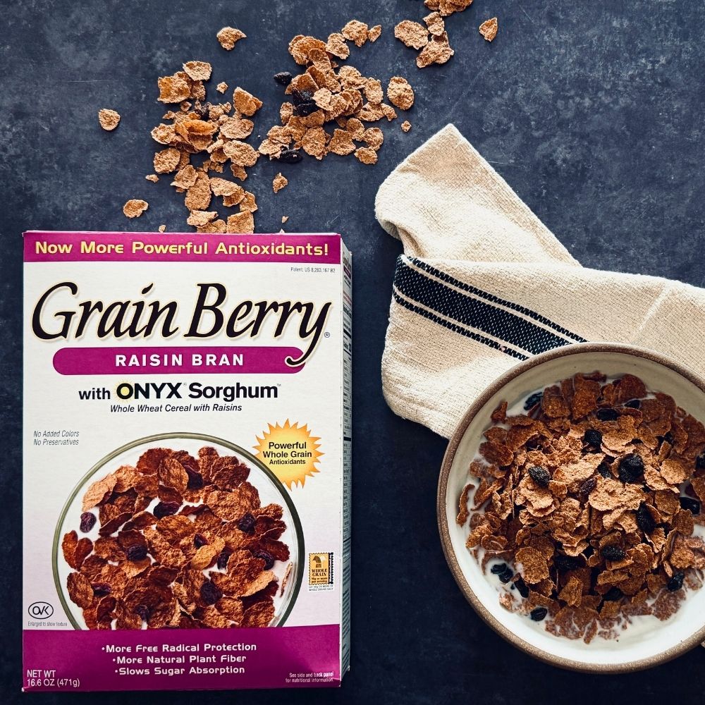 Grain Berry Raisin Bran With Onyx Sorghum Grain Berry